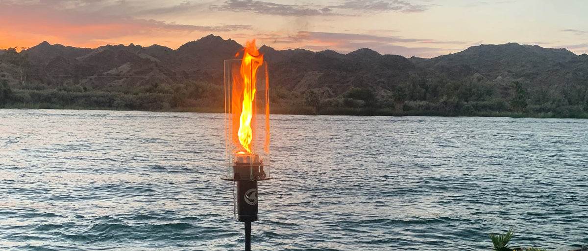 Vortek Tiki Torches & Vortex Fire Lamps - Halofire Torch