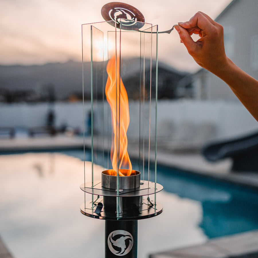 Tiki Torches & Tabletop Torches | Order Glass Tiki Torches & Modern ...