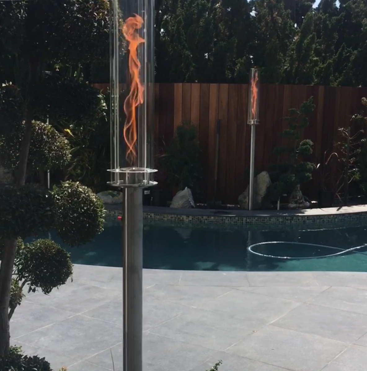 Tempo Tall Torch - Permanent Install NG/ LPG - Halofire Torch