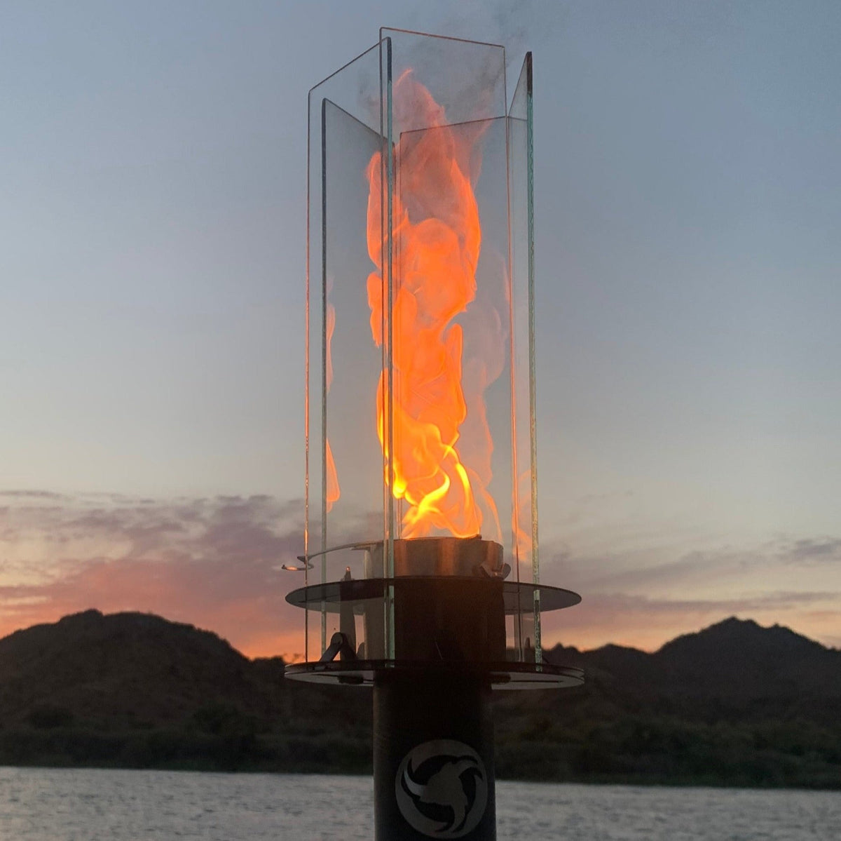 Vortek - Post Mounted Vortex Fire Torch - Halofire Torch